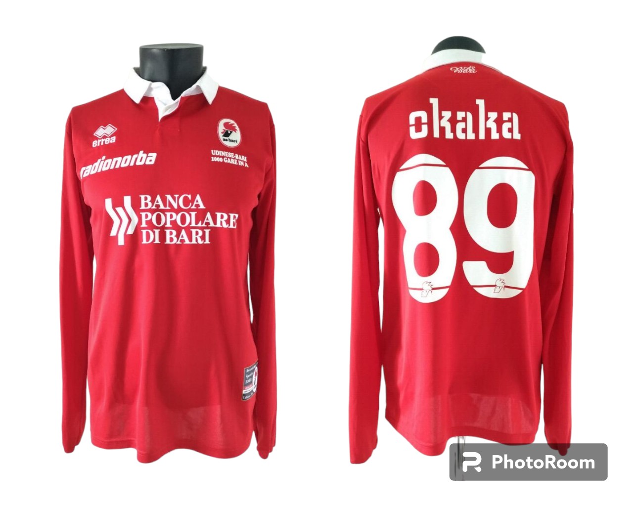 Collezione maglie bari match worn bari calcio